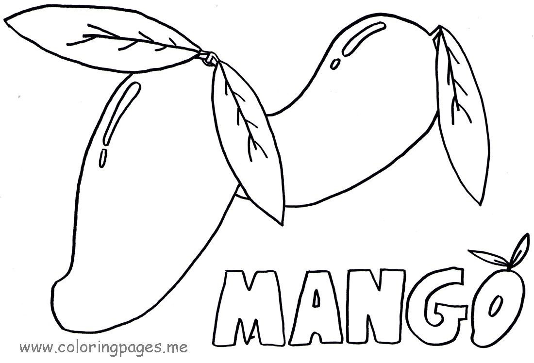 Dibujos Para Colorear De Mangos Y Pintar Imágenes Para Dibujar Gratis