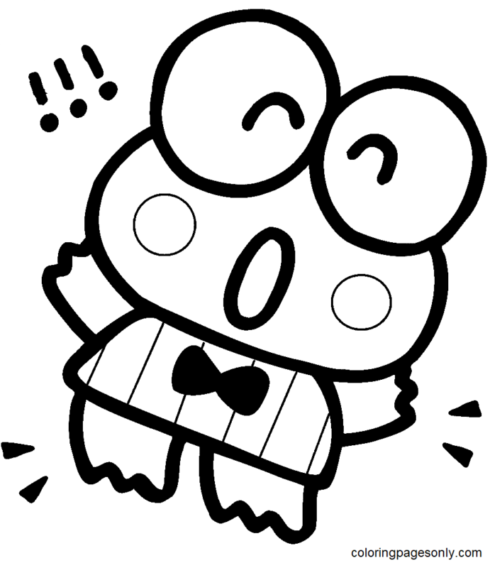 Keroppi Para Colorear Y Pintar Imágenes Para Dibujar Gratis